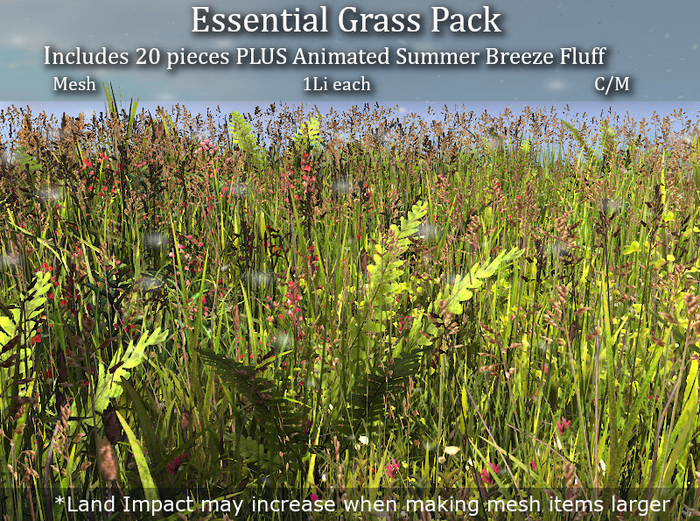 Second Life Marketplace - LOVE SUPERSTORE - ESSENTIAL GRASS PACK